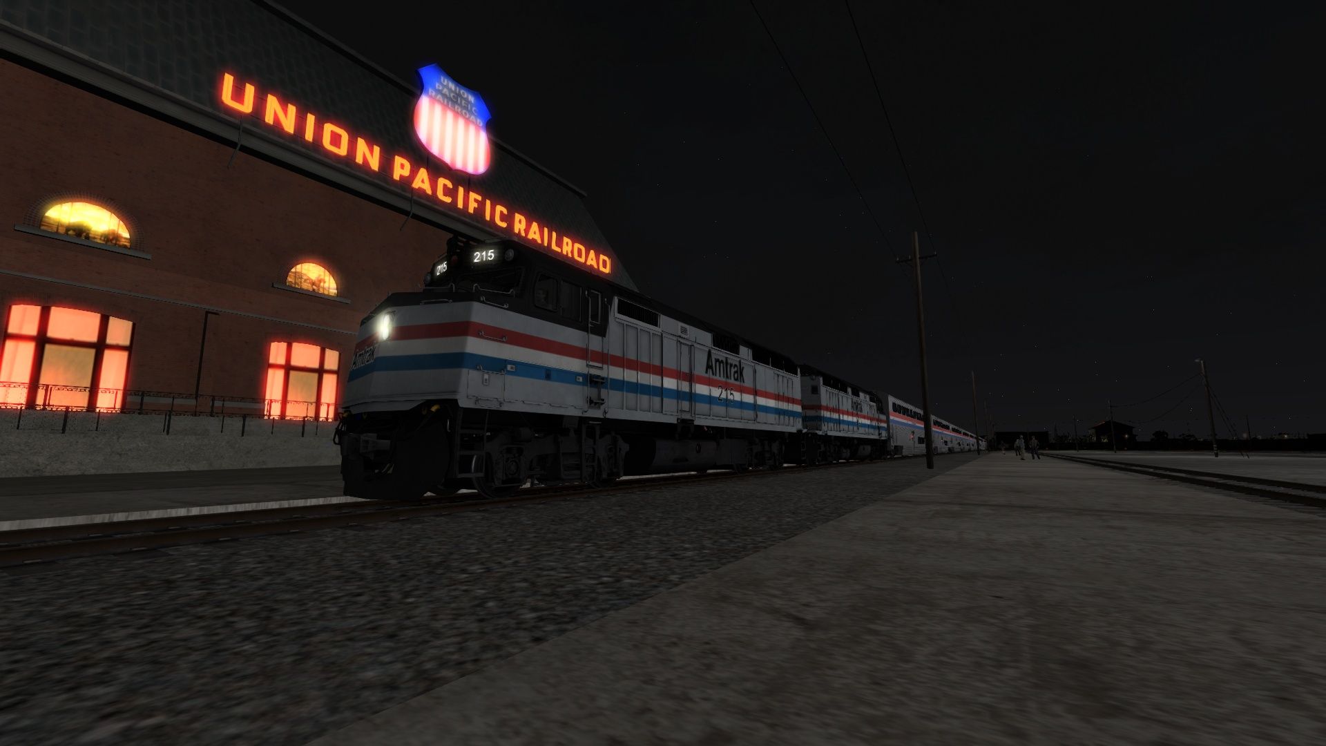 Amtrak California Zephyr F40PH evening arrival at Union Pacific Depot in SLC. | Scrolller
