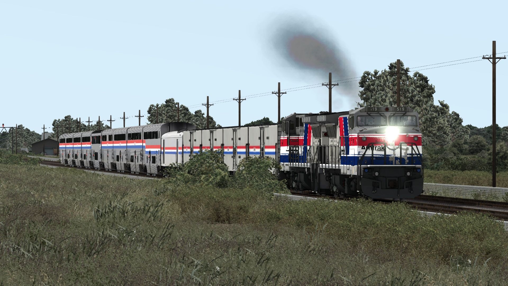 Amtrak's Pepsi Cans leads the California Zephyr towards Salt Lake City (UT). | Scrolller