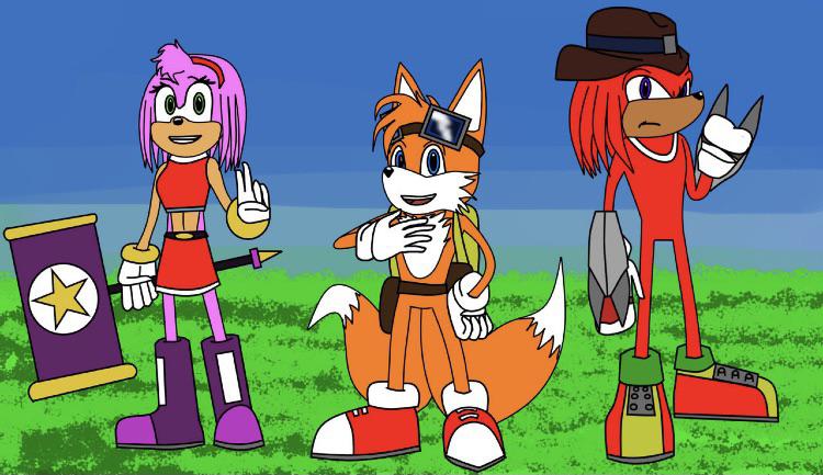 Amy, Tails, and Knuckles redesigns by Jmp01 | Scrolller