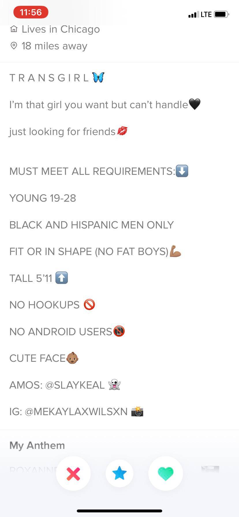 an interesting list of requirements | Scrolller