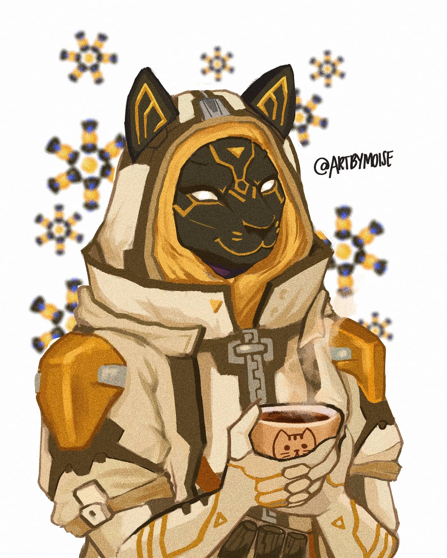 Ana in her Bastet Skin sippin tea | Scrolller