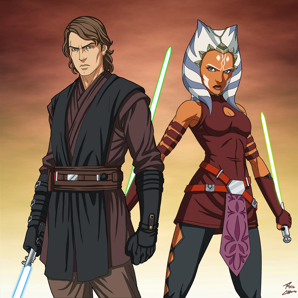 Anakin Skywalker and Ahsoka Tano by Phil Cho | Scrolller