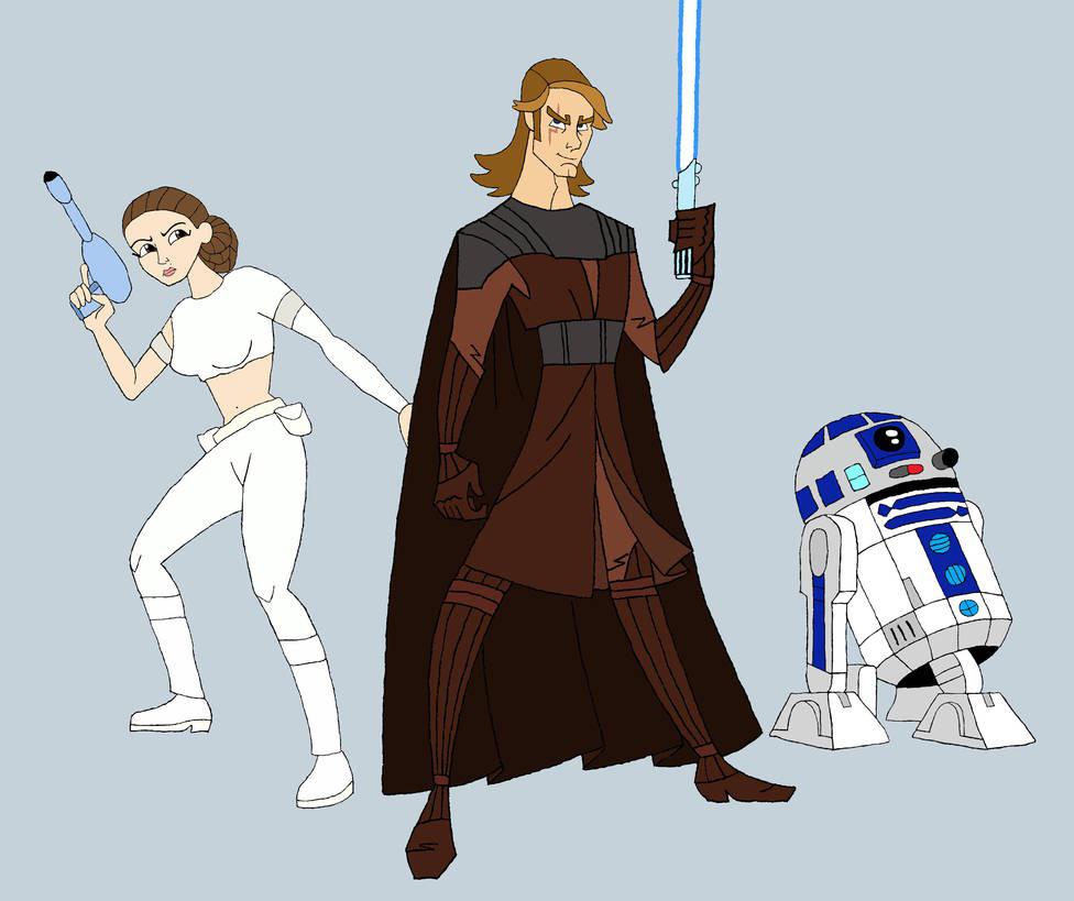 Anakin Skywalker and Padmé Amidala (2003 Clone Wars Style) | Scrolller