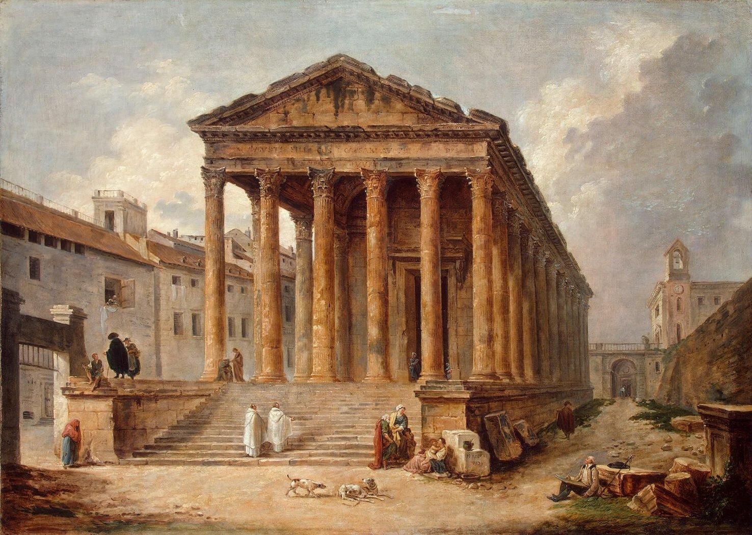 Ancient Temple - Hubert Robert | Scrolller