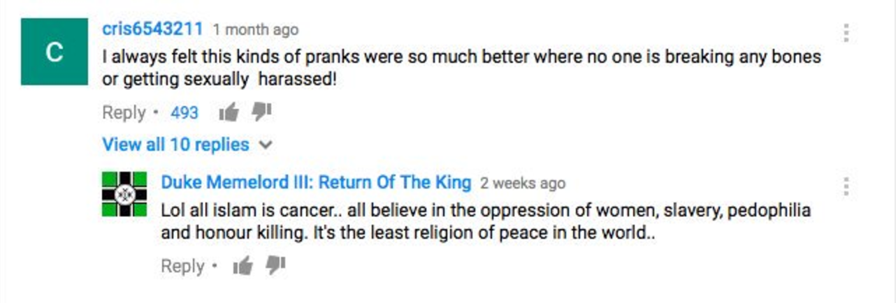 And to think this began as an innocuous comment on a wholesome prank video. | Scrolller