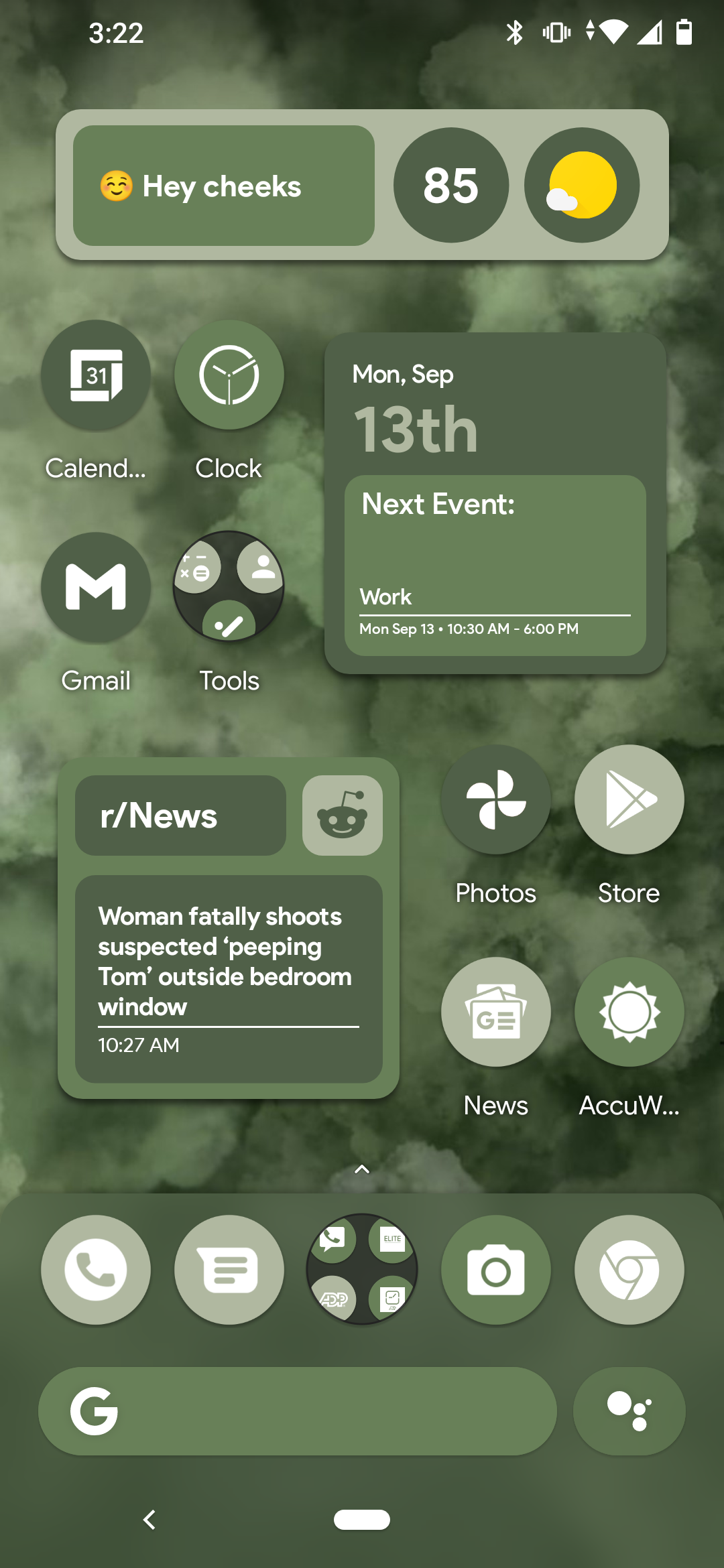 Android 12 inspired theme I call BLKS UI. Custom icons are from Icon Pack Studio. | Scrolller