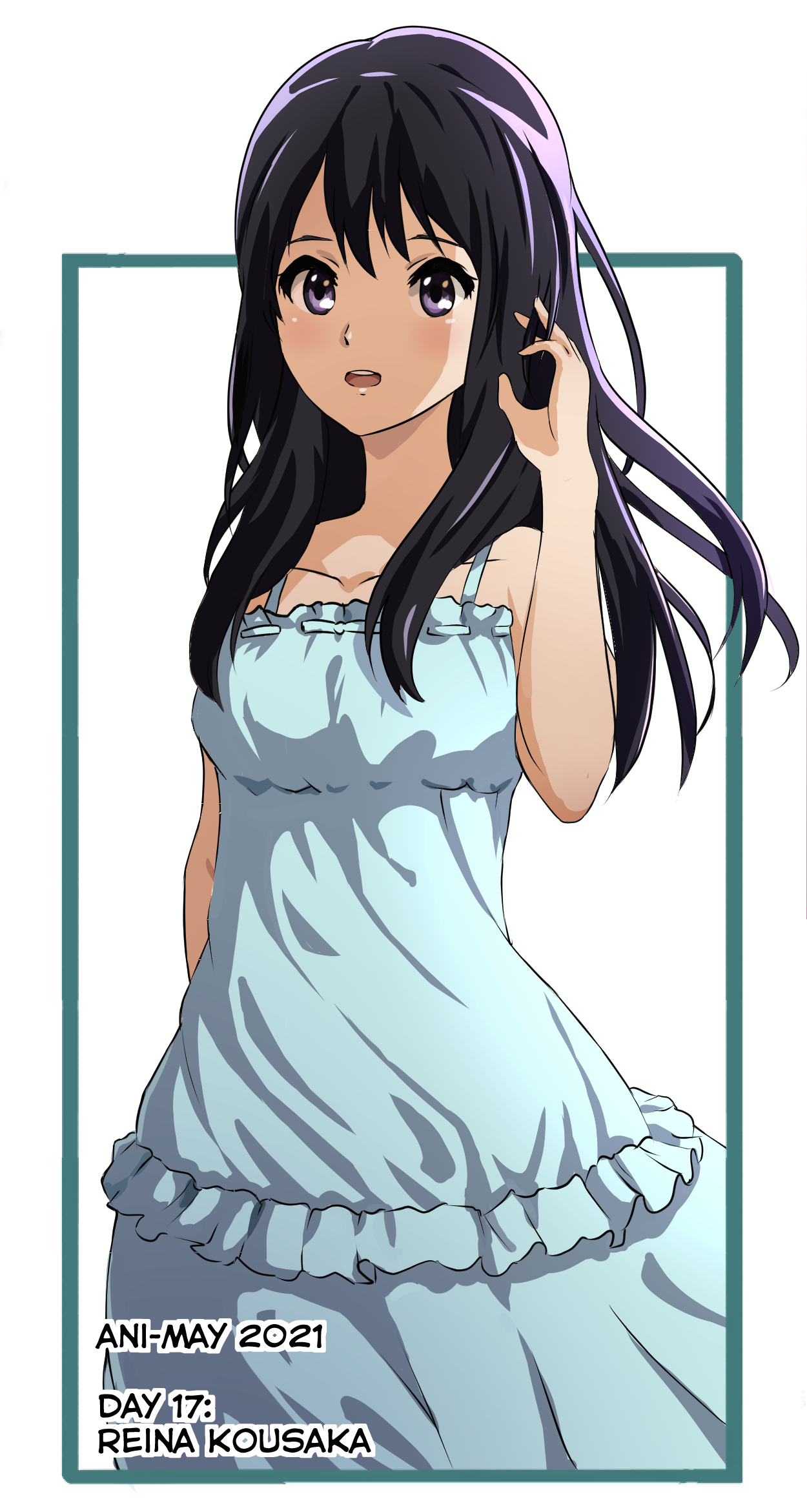 Ani-May drawing practice Day 17: Reina Kousaka | Scrolller