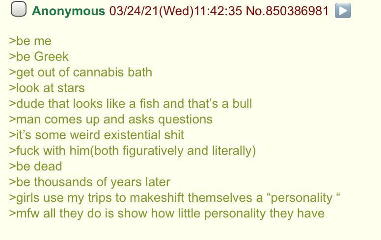 Anon be Greek | Scrolller