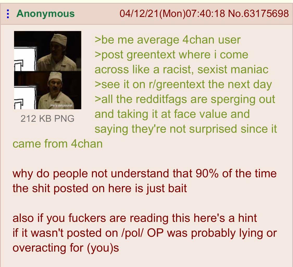Anon explains shitposting | Scrolller