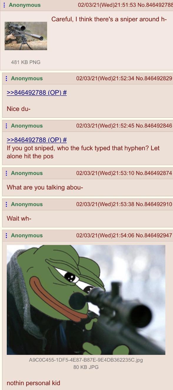 Anon gets sni- | Scrolller