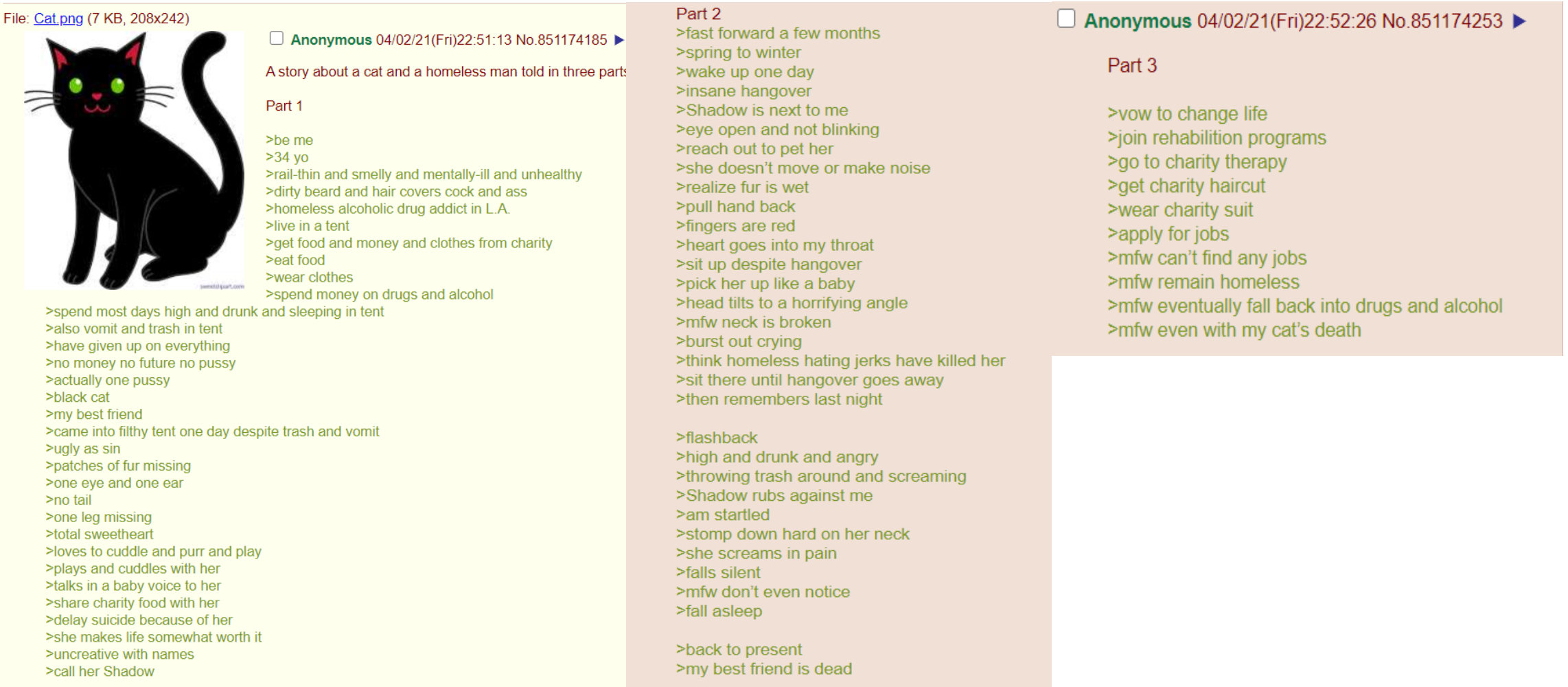 Anon Has A Cat Named Shadow | Scrolller