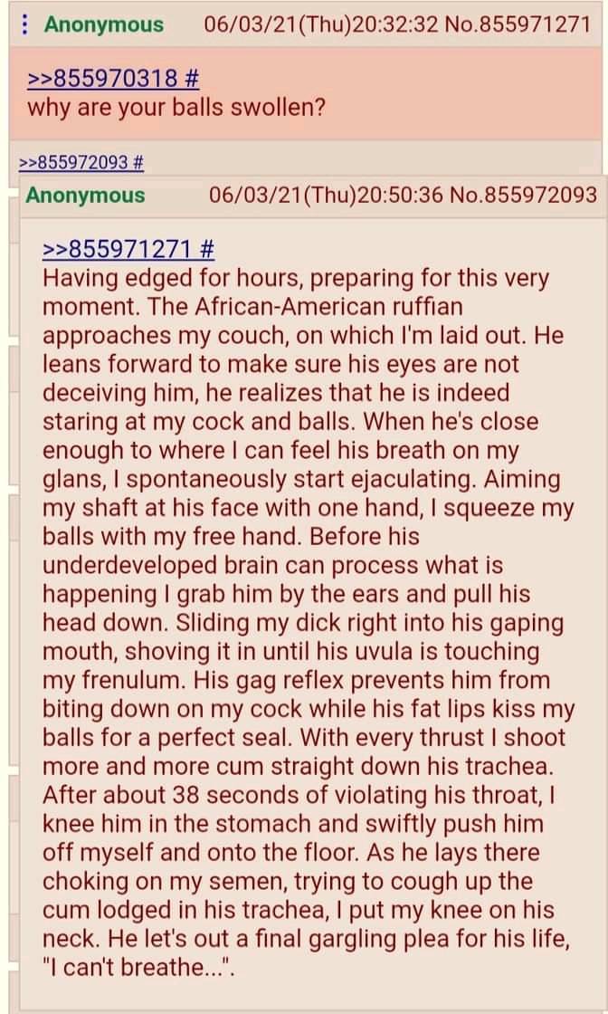 Anon has swollen balls | Scrolller