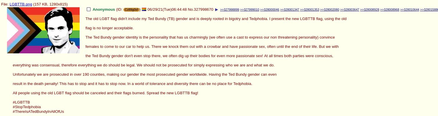 anon identifies as Ted Bundy | Scrolller