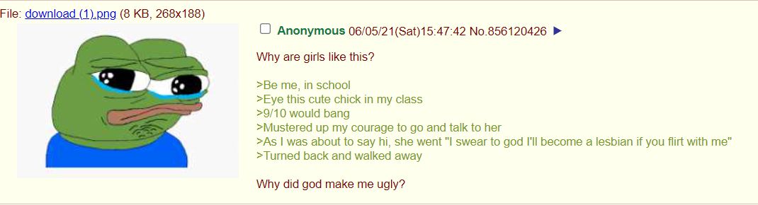 anon is born ugly | Scrolller