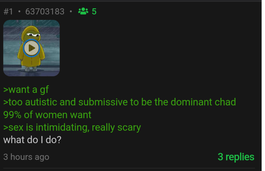 Anon is intimidated by sexual intercourse | Scrolller