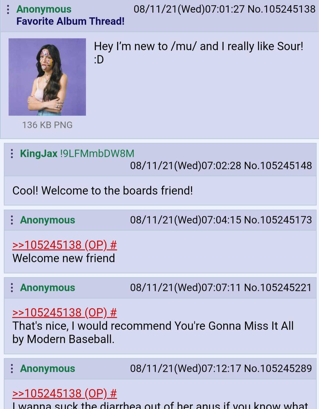 Anon is new to /mu/ | Scrolller