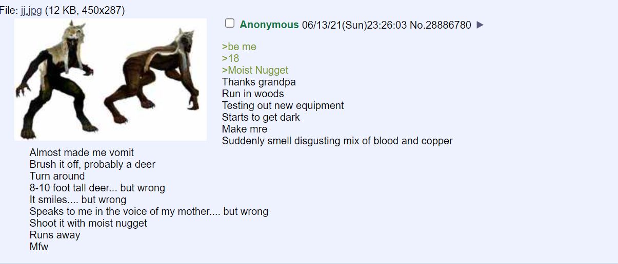 Anon meets a skinwalker | Scrolller