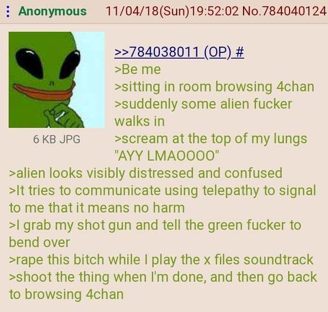 Anon meets alien | Scrolller