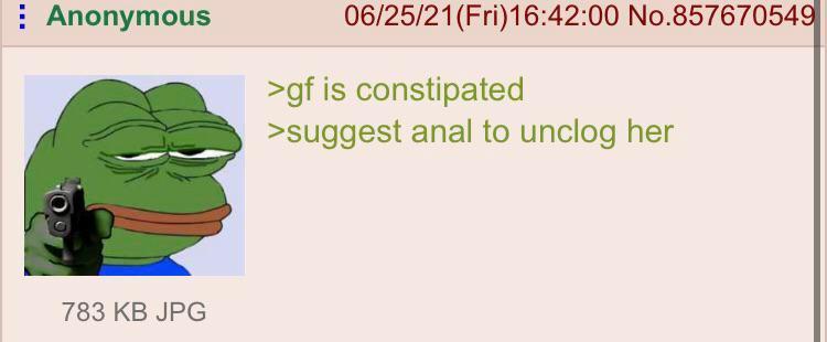 Anon’s gf is constipated | Scrolller