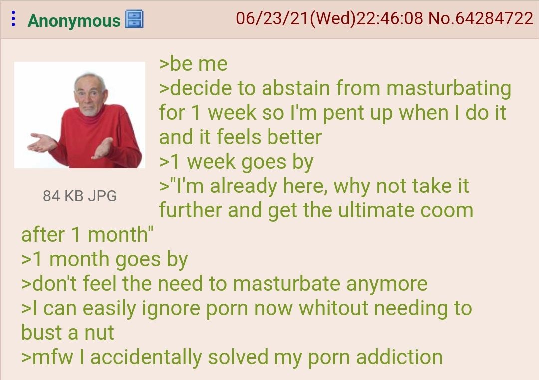 Anon solves his porn addiction | Scrolller
