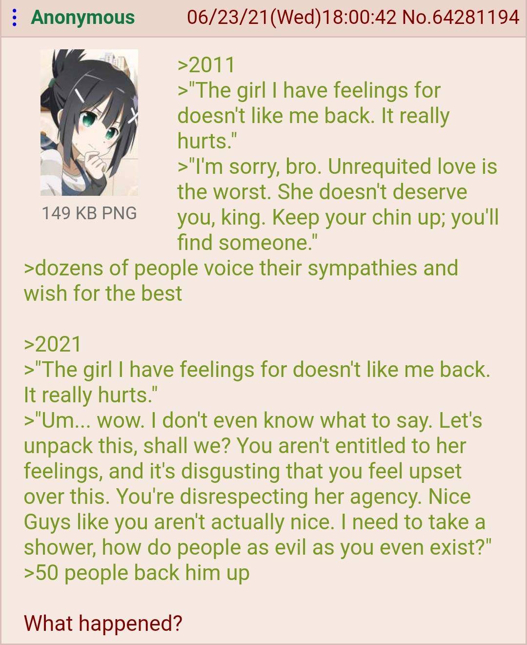 Anon wonders what changed | Scrolller