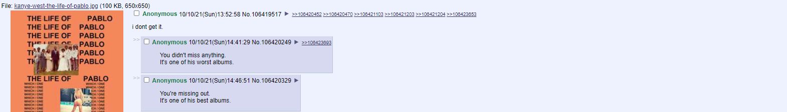 anons contradict eachother circa 2021 | Scrolller