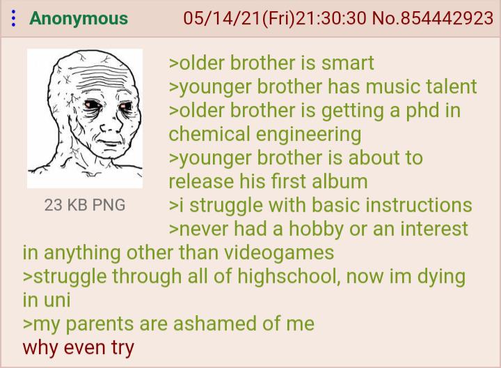 Anon's older brother is smart | Scrolller
