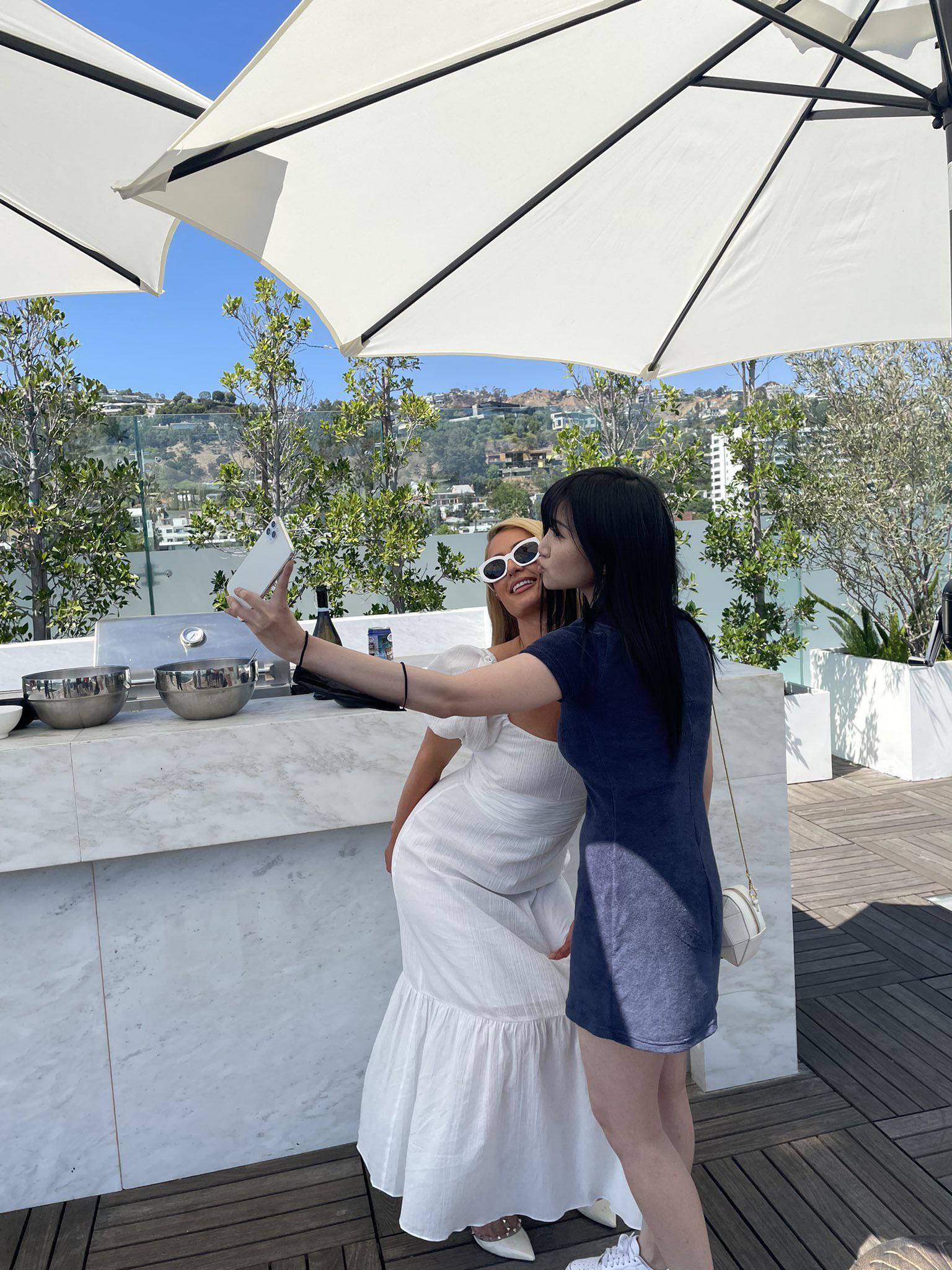 Another angle of Aria and Paris Hilton | Scrolller