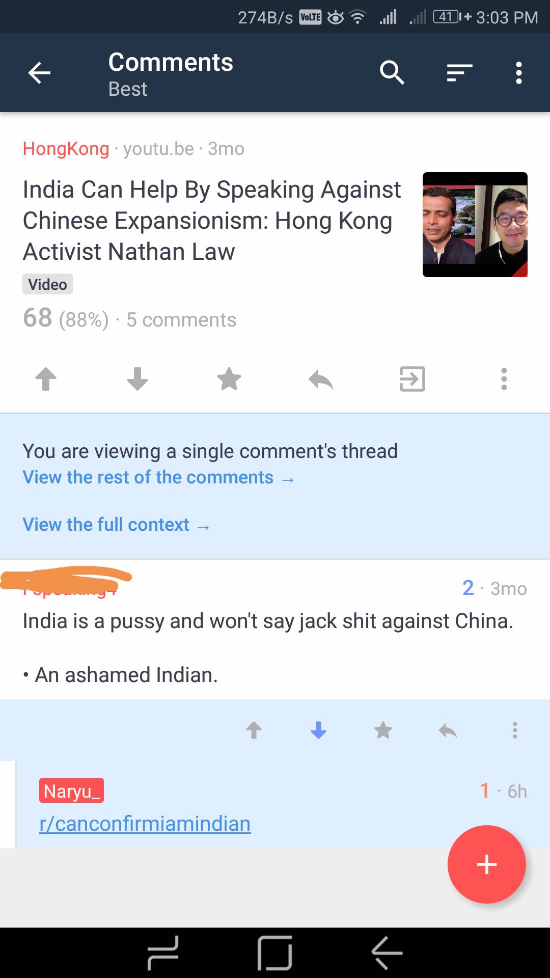 Another ashamed Indian in HongKong sub. | Scrolller