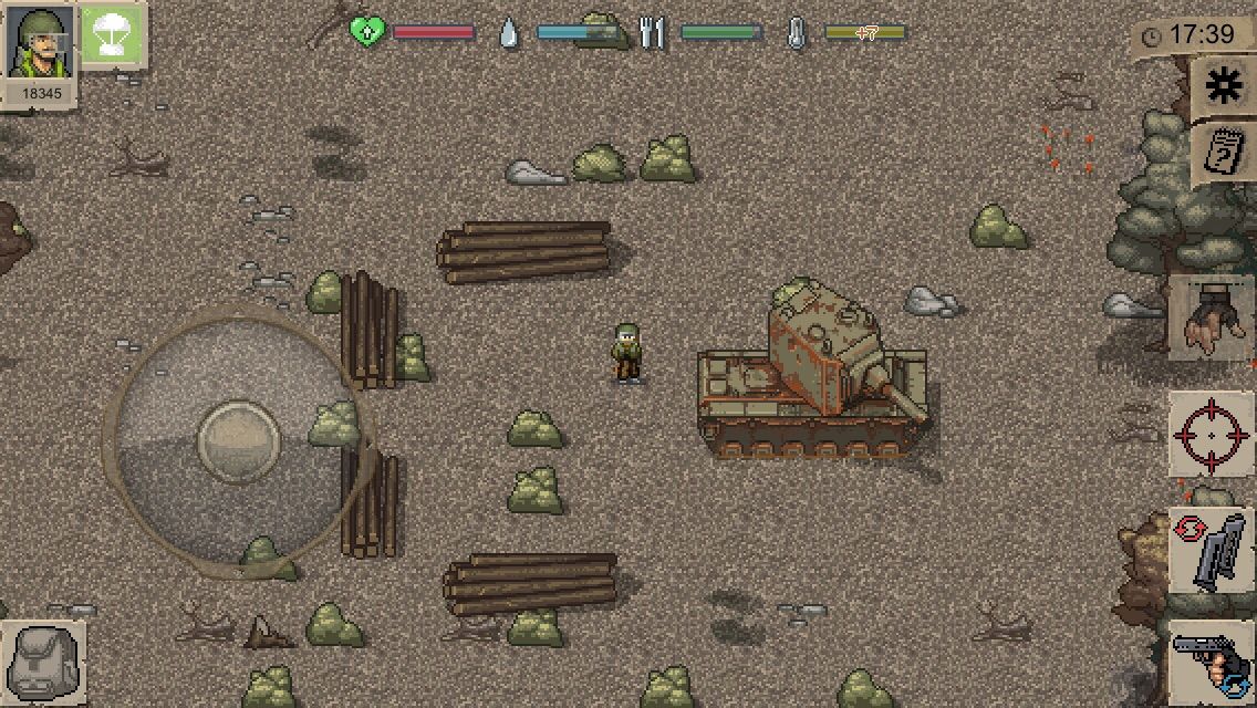 Another cool find in the woods, an abandoned tank and some logs. Might start a camp here soon ...