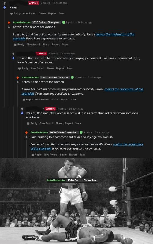 Another g#mer DESTROYED by our hero AutoMod!!! | Scrolller