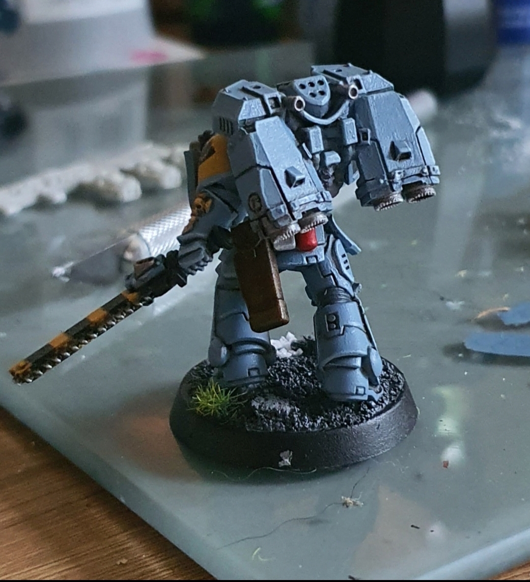 Another picture of my SkyClaw Assault Intercessor better pick of the Jump pack from kromlech ...