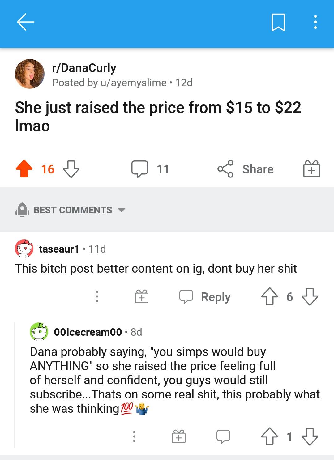 Another scammer trying to milk money from her simps | Scrolller