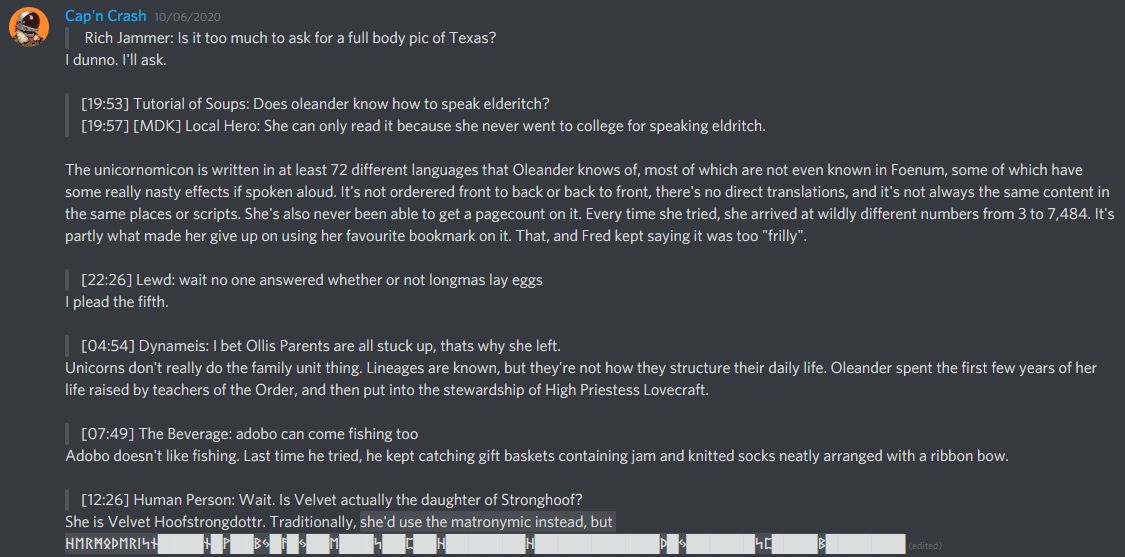 Anukan shares a few lore bits in the Discord server | Scrolller