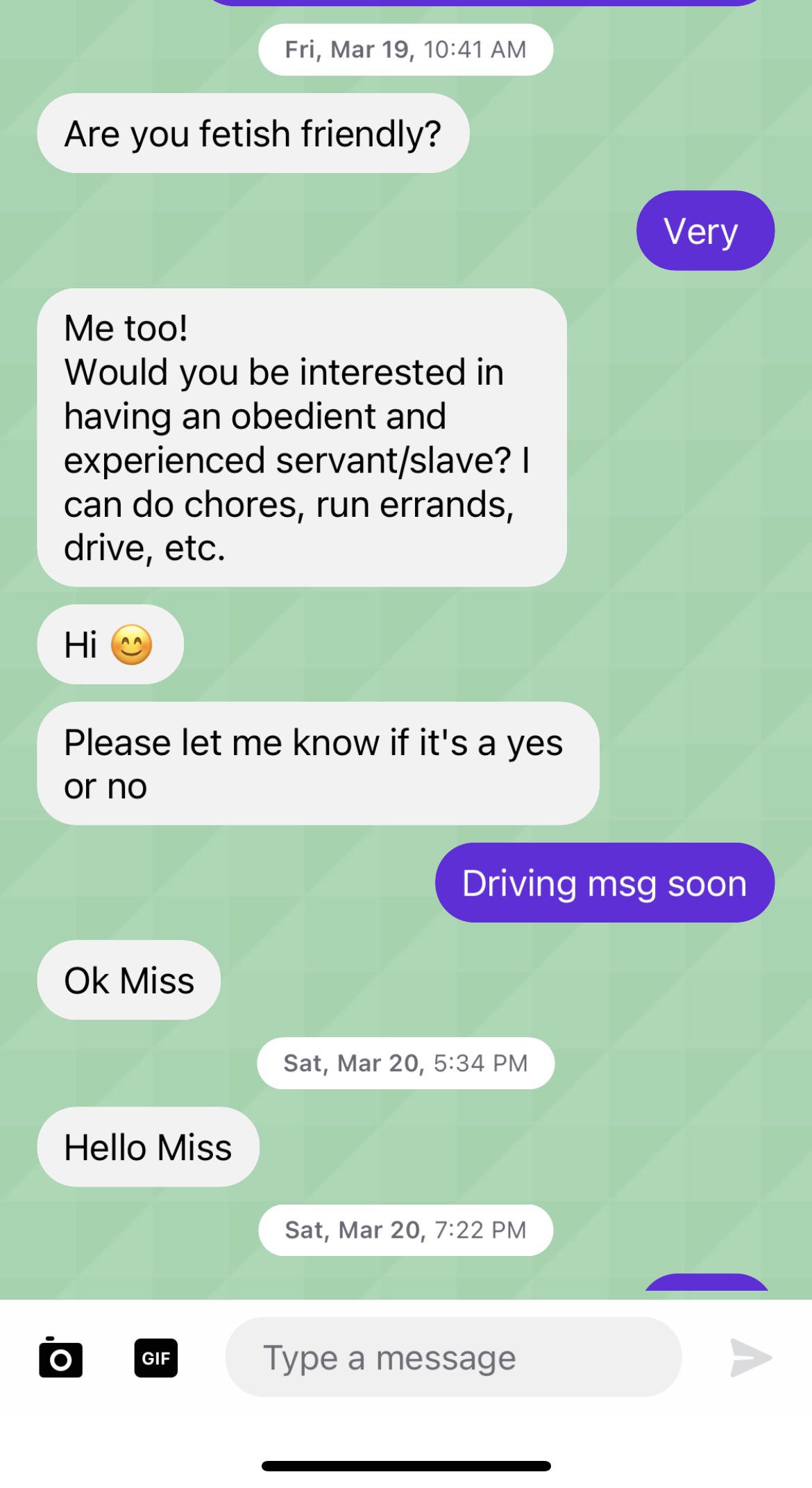 Anyone ever take up the ‘BE YOUR SLAVE’ offer ? | Scrolller