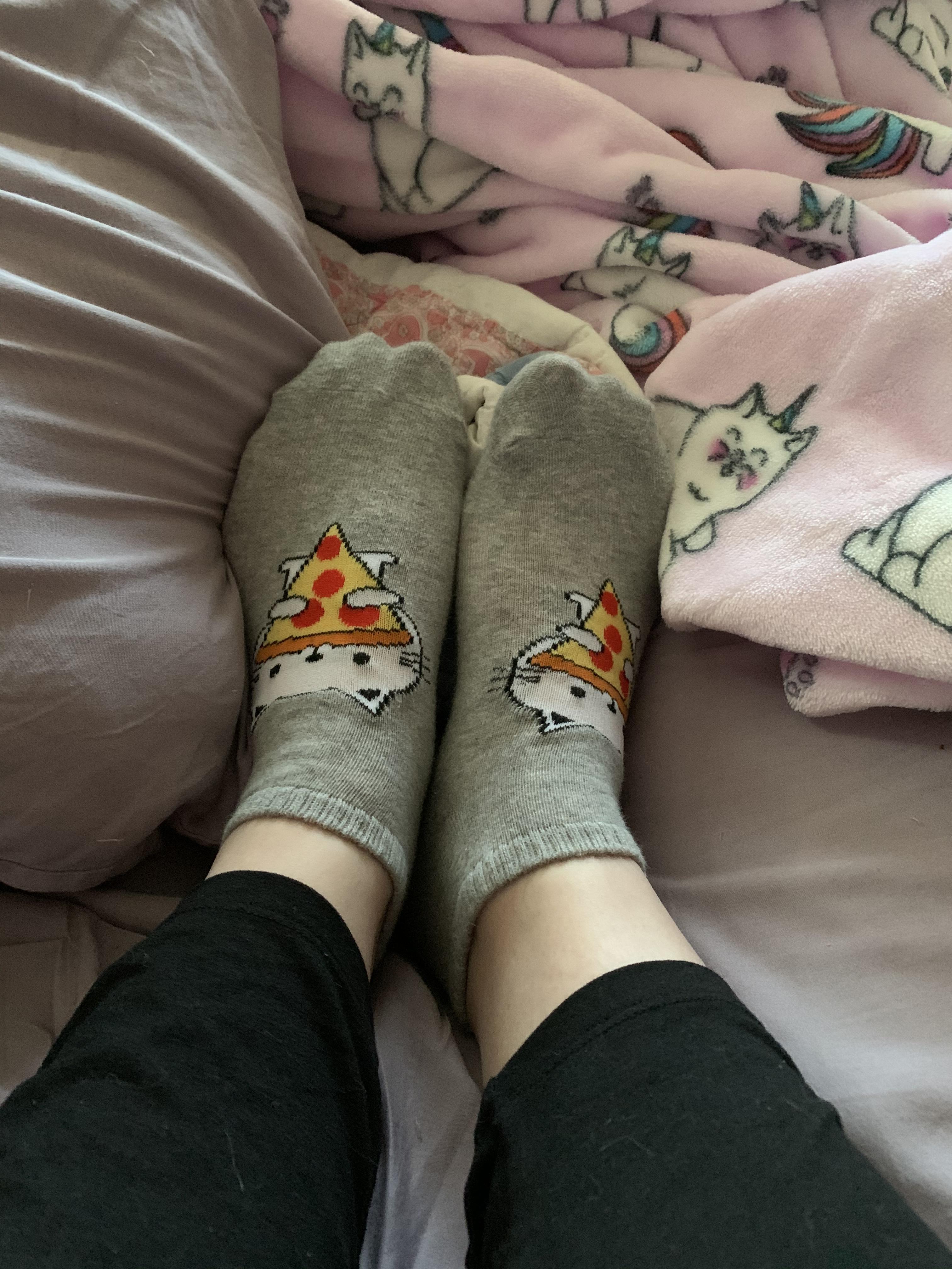 Anyone into cute 🍕 🐈 socks? | Scrolller