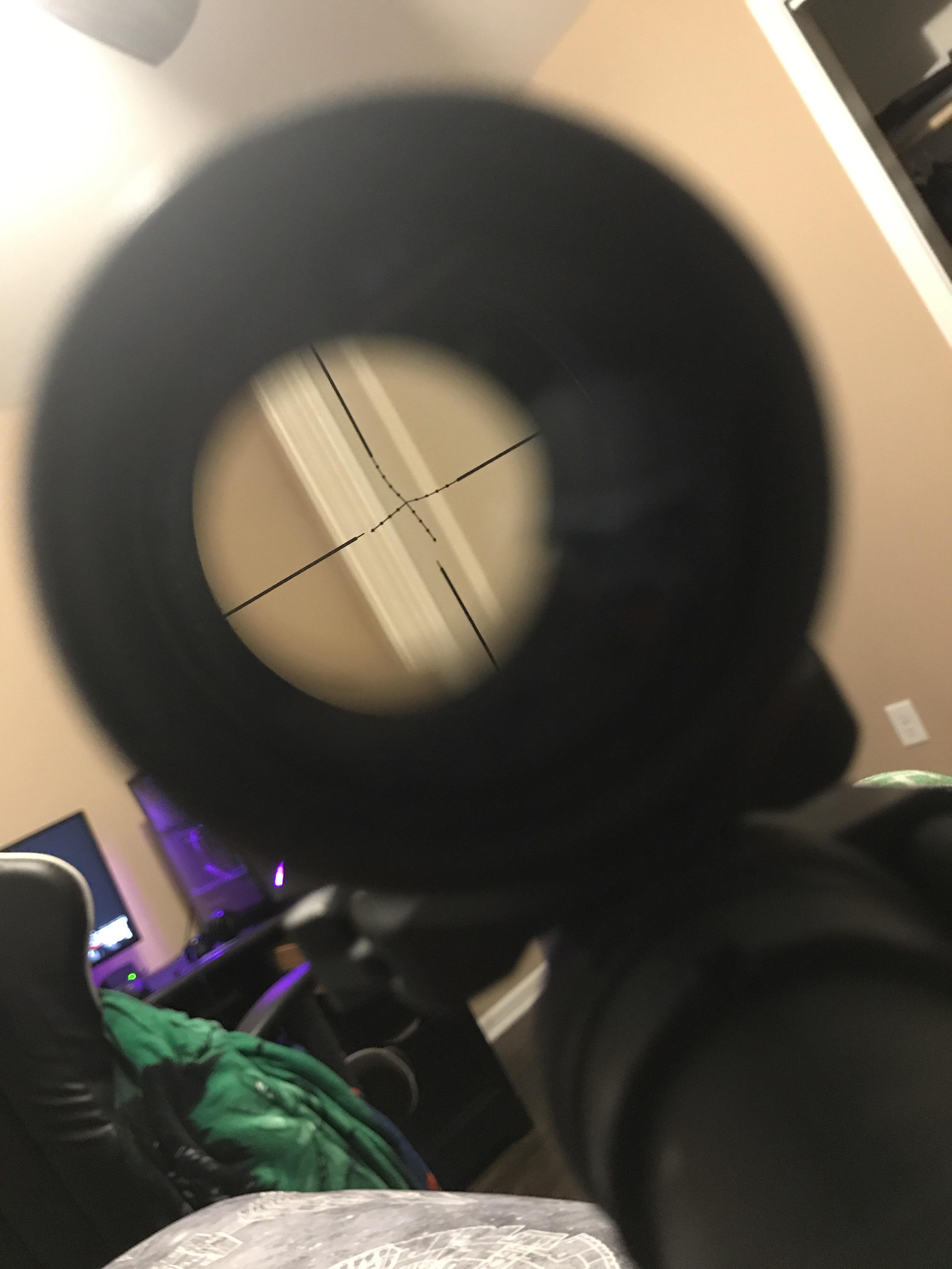 Anyone know how to fix this on my scope? It’s the little transparent paper thing inside | Scrolller