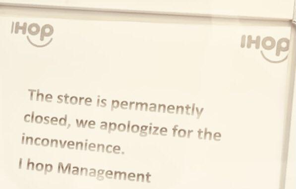 Anyone know why Ihop is Permanently closed? | Scrolller