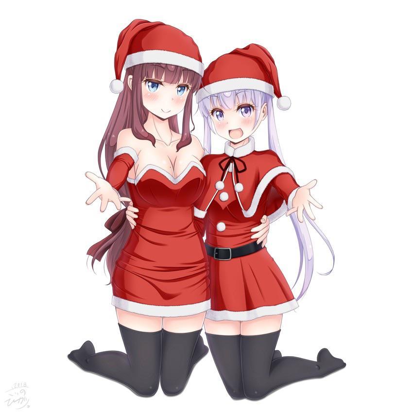 Aoba and Hifumi, New Game. Artist: Sainohikari | Scrolller