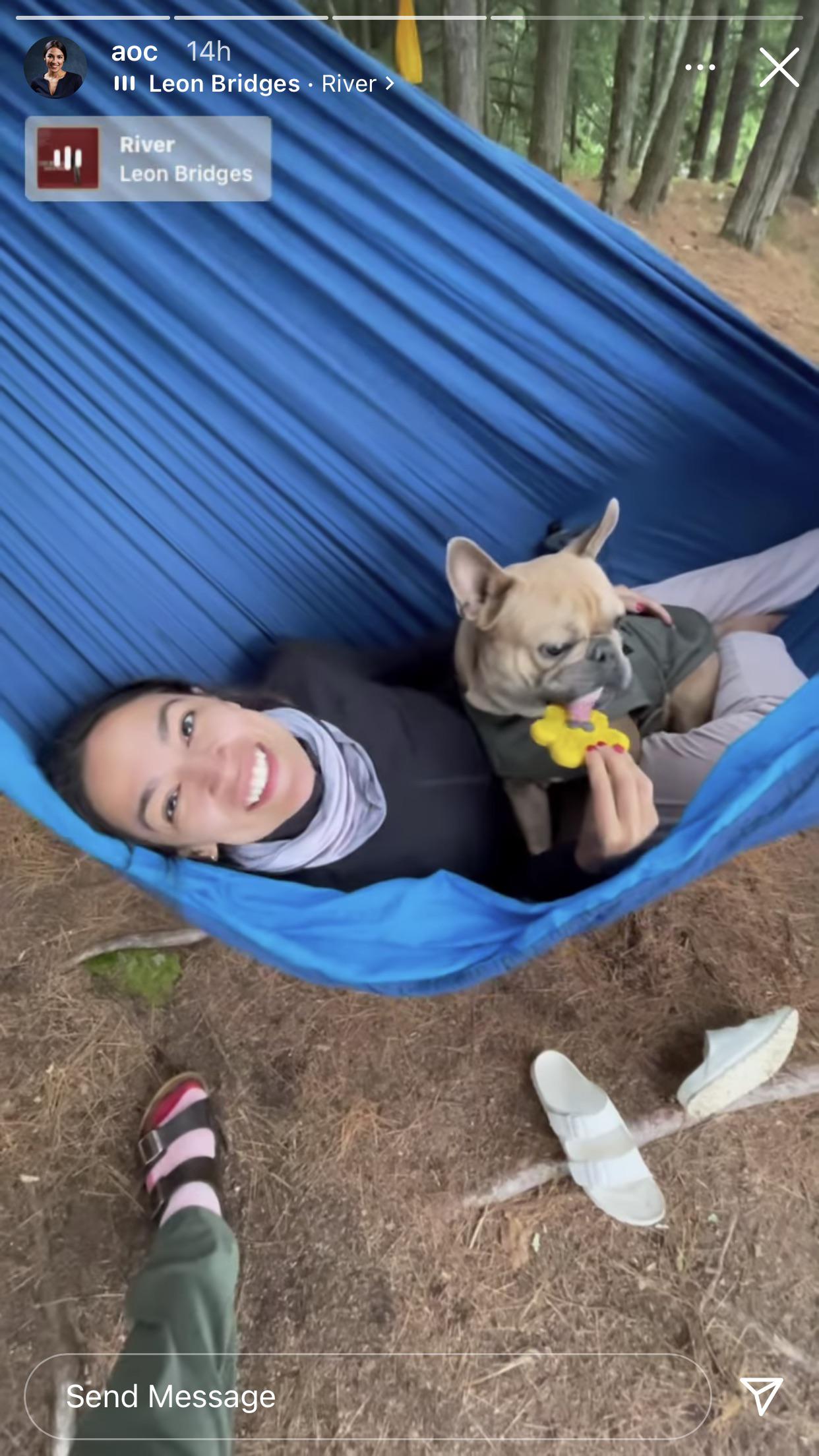 AOC in a hammock | Scrolller