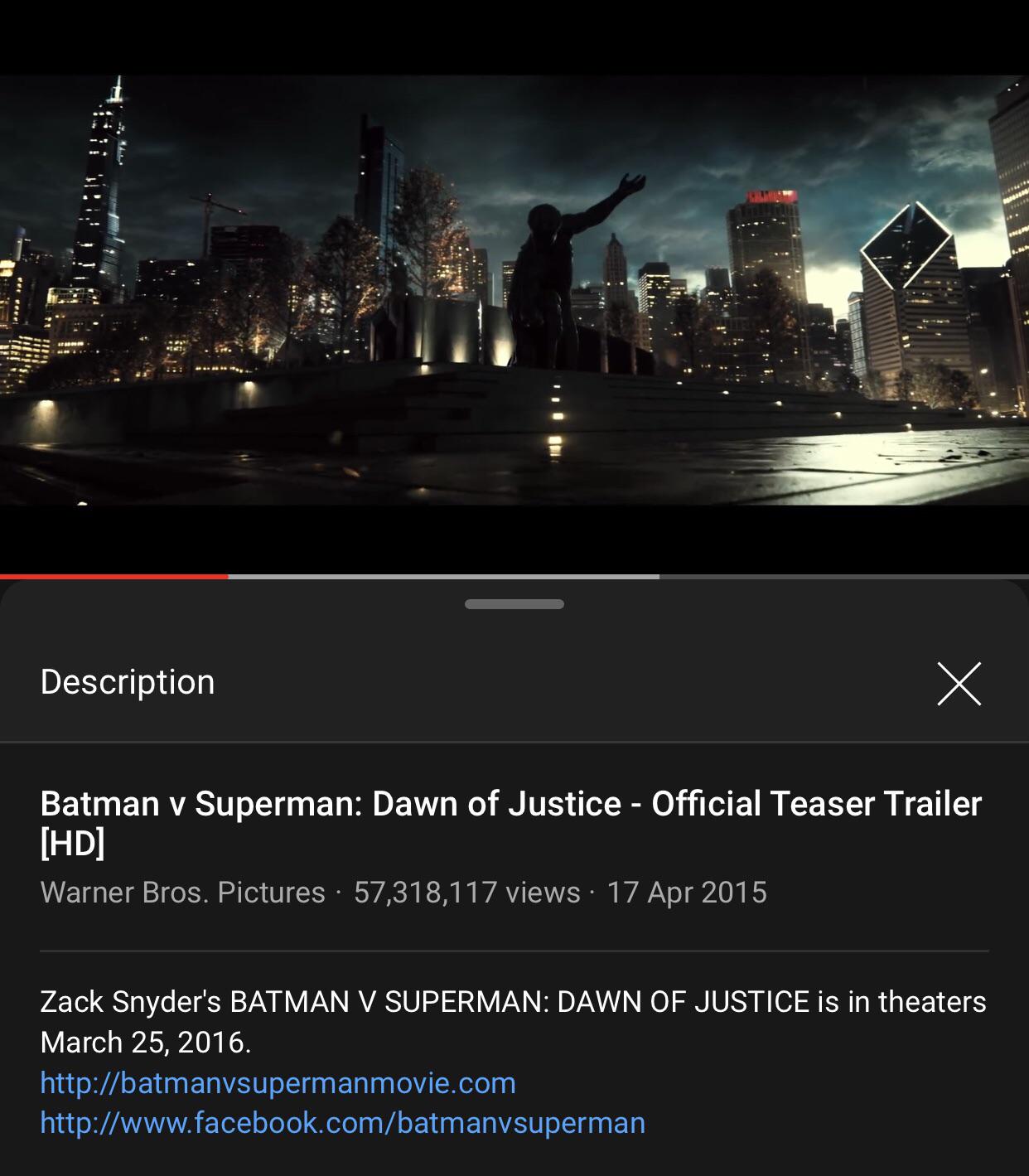 Appreciation: 6 Years and Two Days since the release of the first Batman v Superman teaser and ...