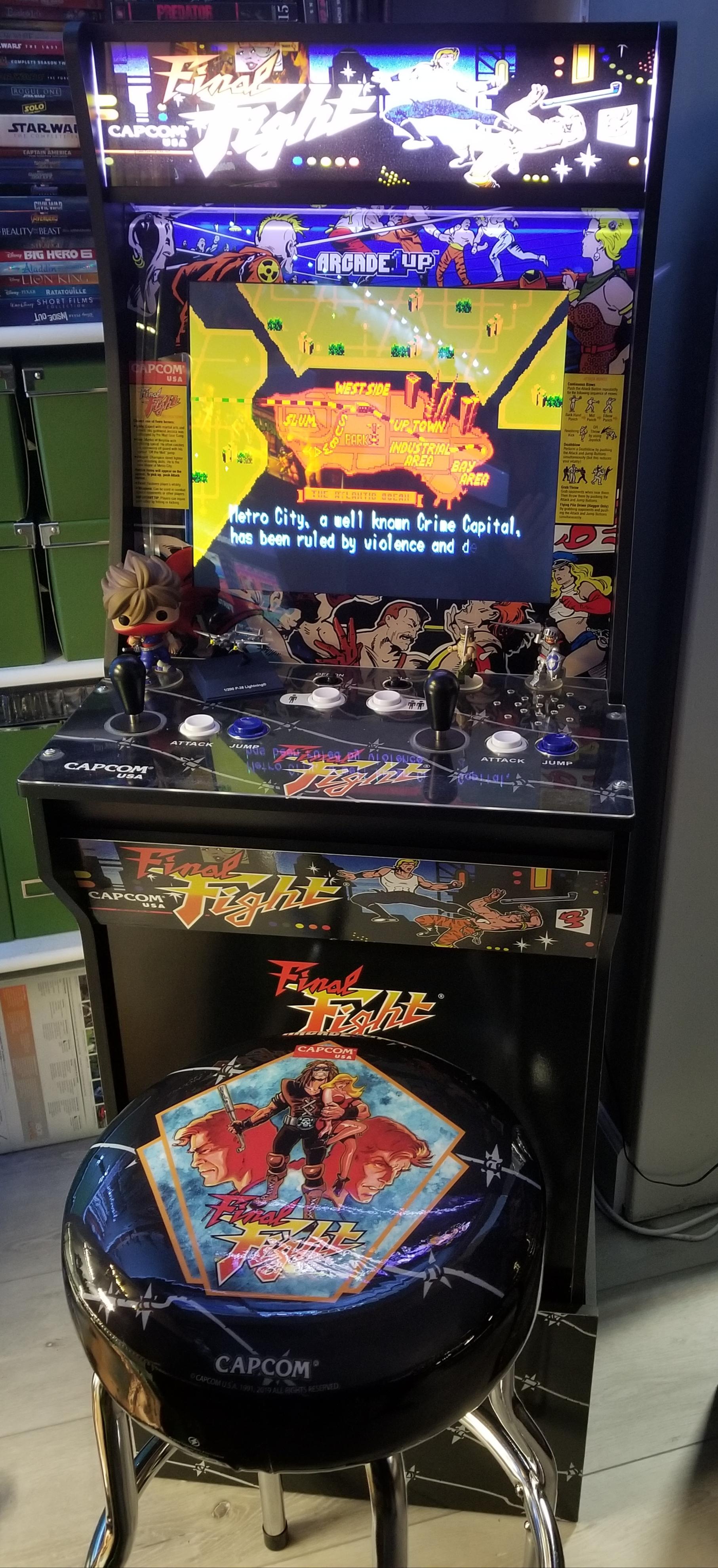 Arcade 1up finally released a Final Fight stool! Now this cab feels complete. | Scrolller