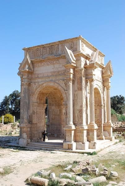 Arch of Septimius Severus, Leptis Magna, Khoms, Libya. | Scrolller