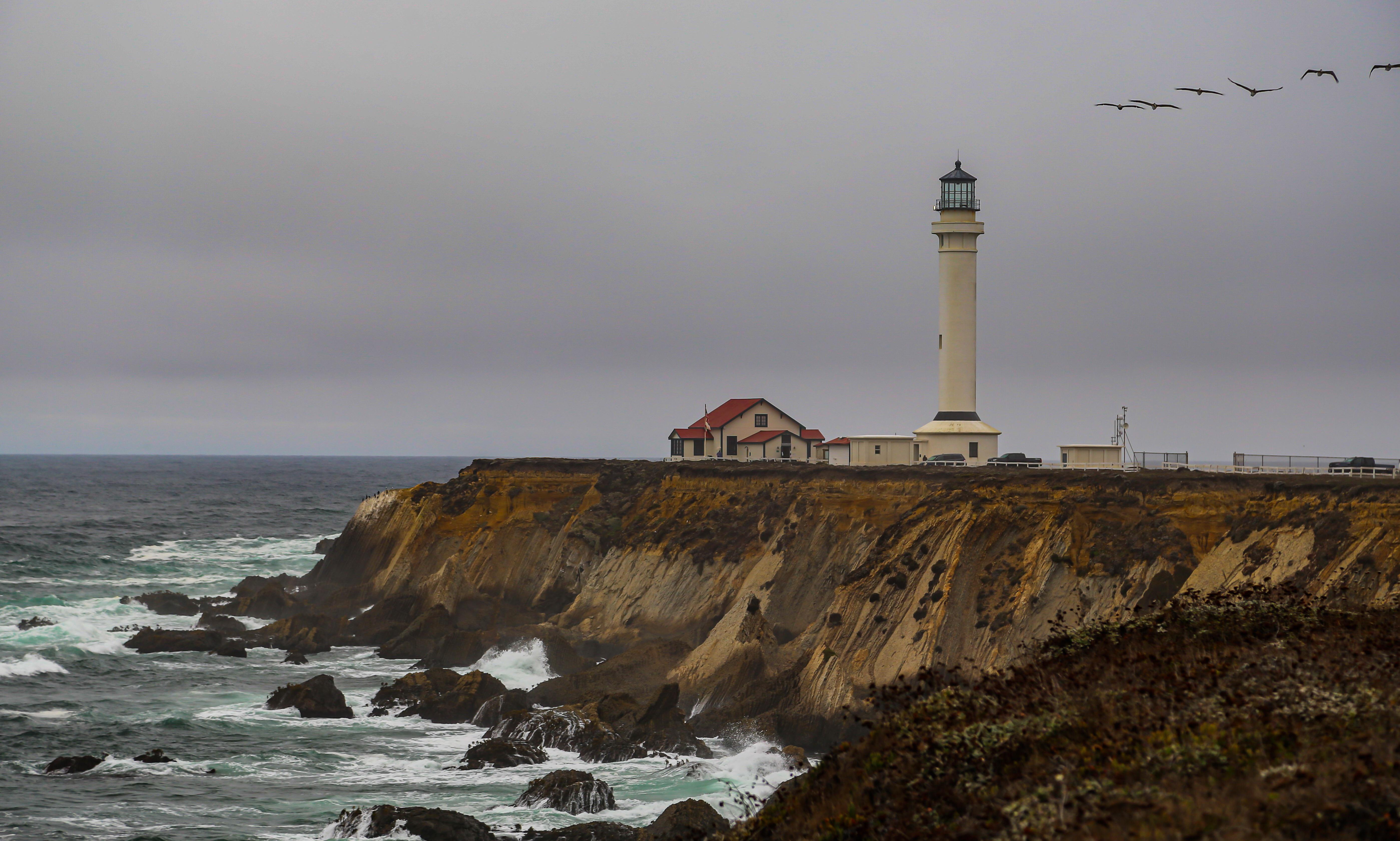 Are we doing lighthouses? Here’s Point Arena on a grey fall day up in Mendocino County ...