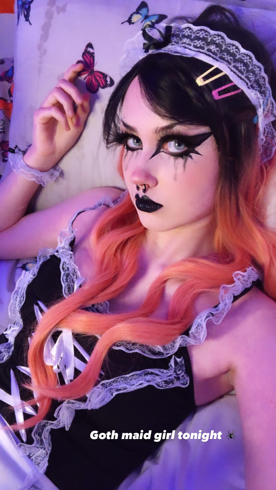 Are you excited for hot goth maid!? 🕷 | Scrolller