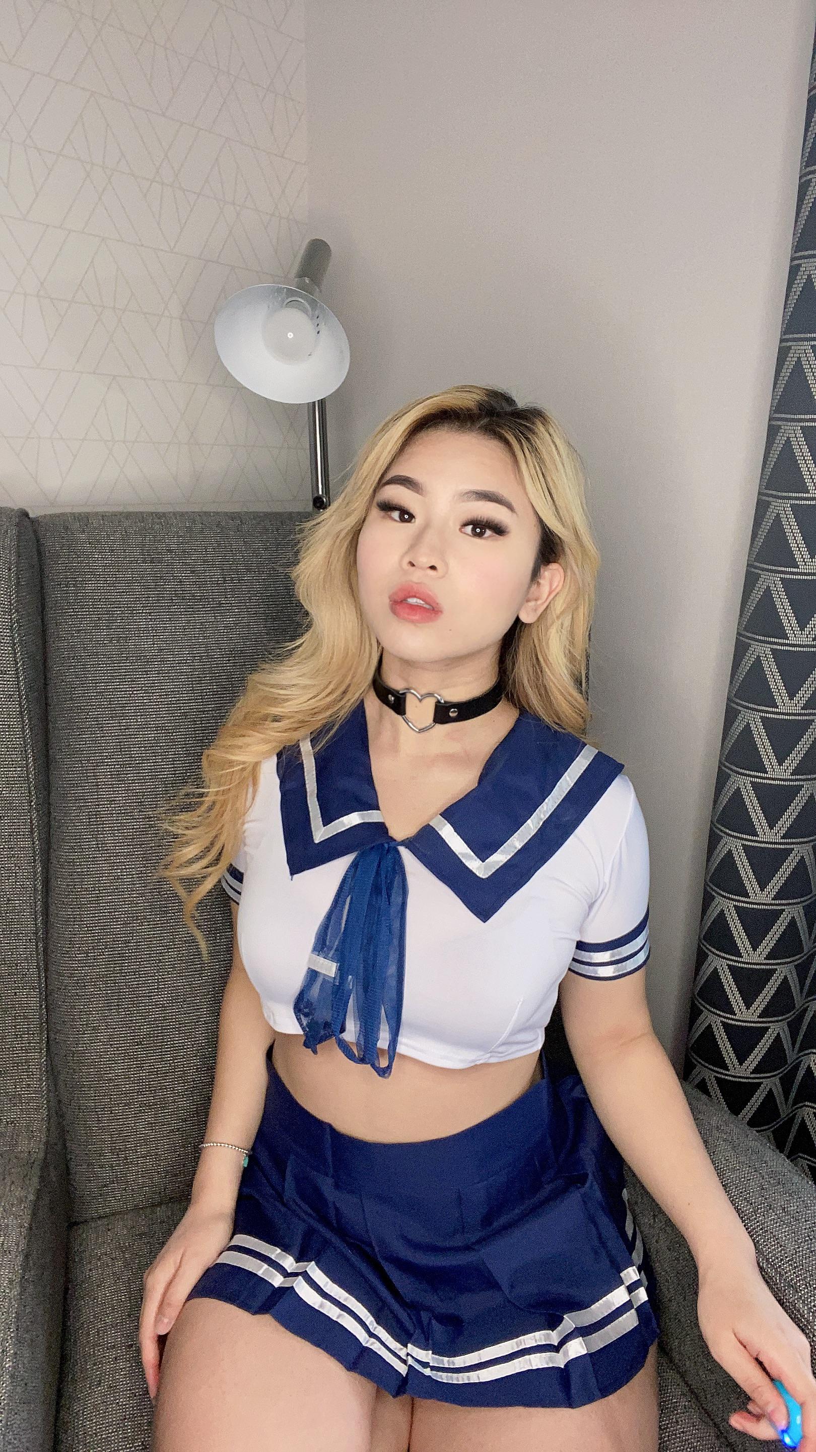 Are you into blonde Asian girls wearing skirts? | Scrolller