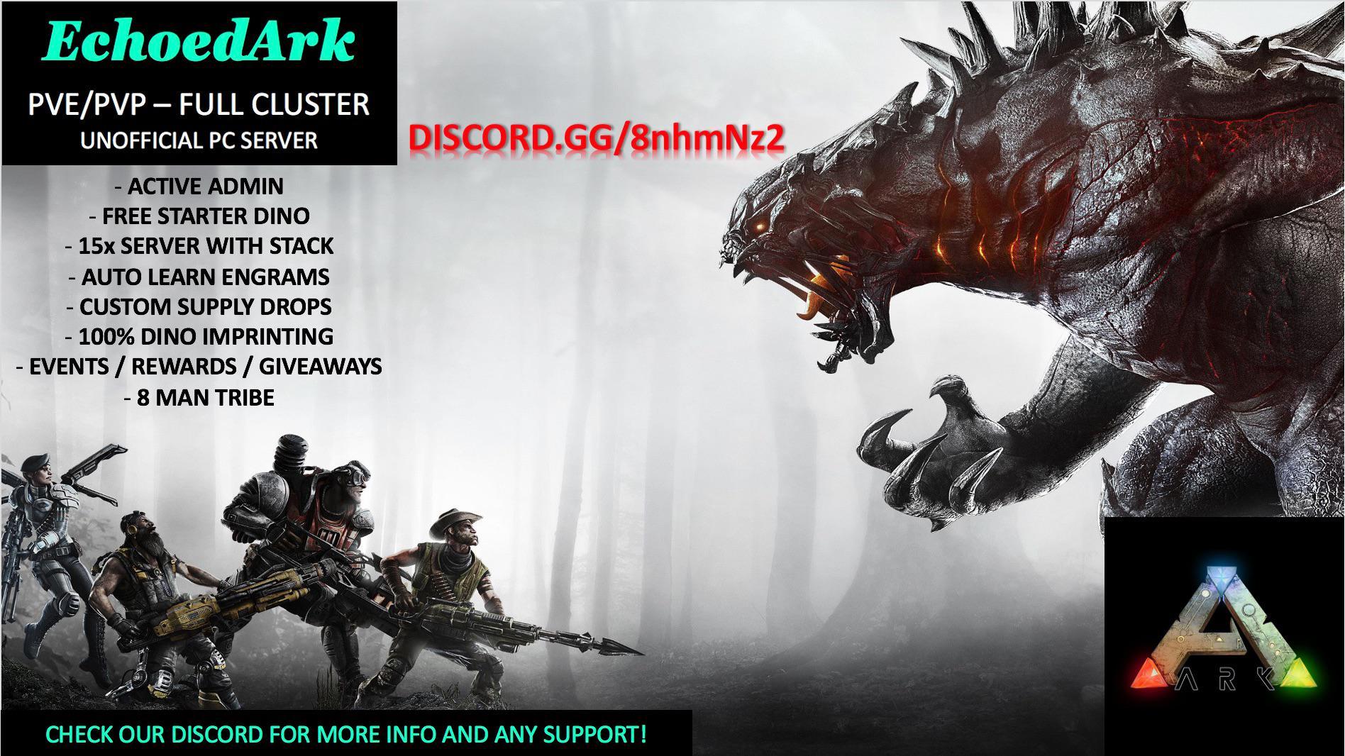 Ark All Map Cluster! FREE DINO Starter. | Scrolller