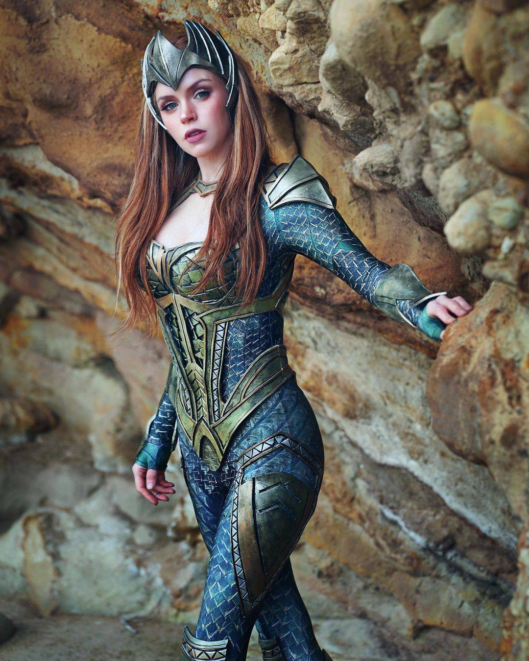 Armored Heart Cosplay as Mera, DC | Scrolller