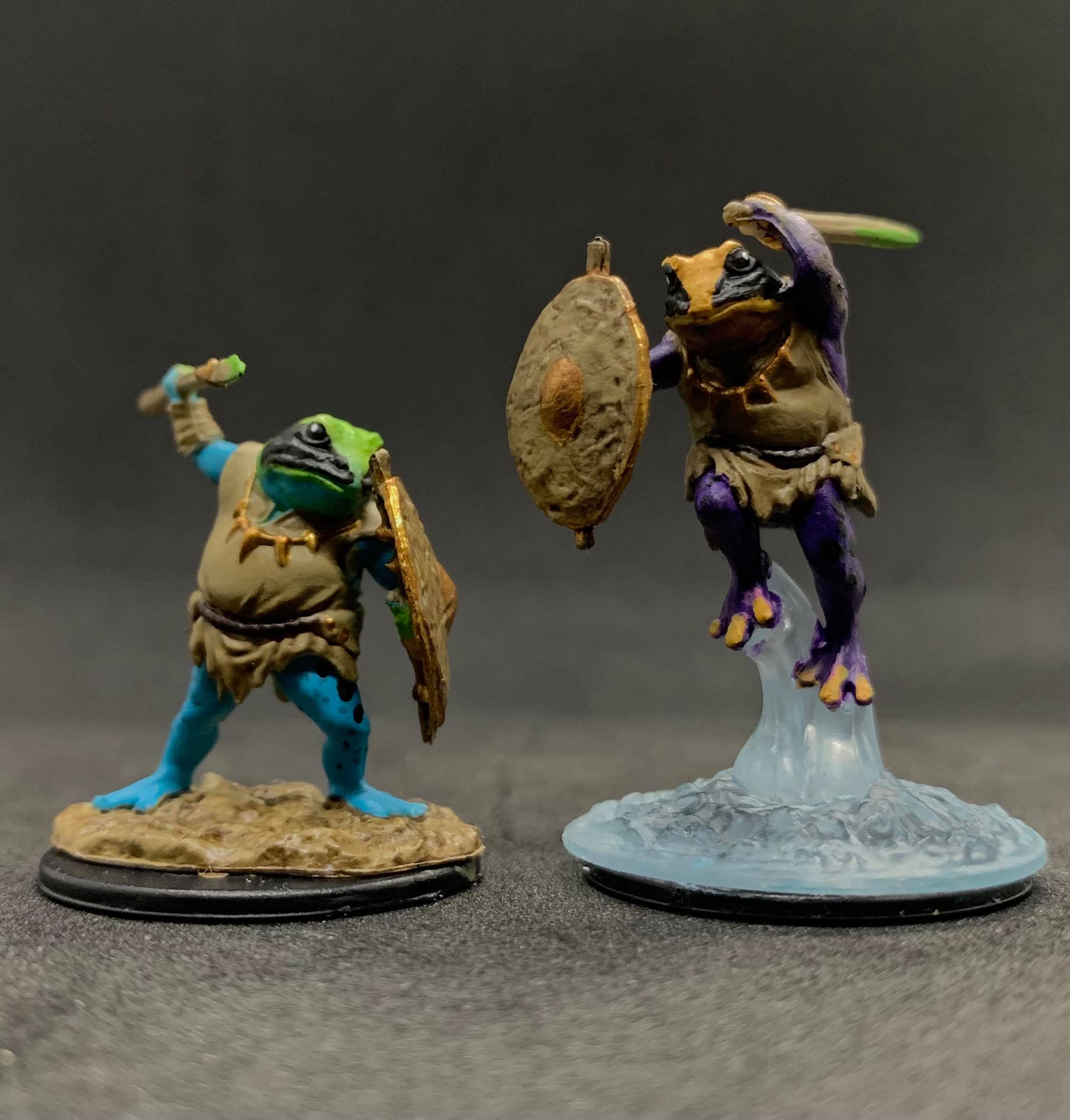 [Art] First time painting miniatures! Bullywug with a twist! | Scrolller