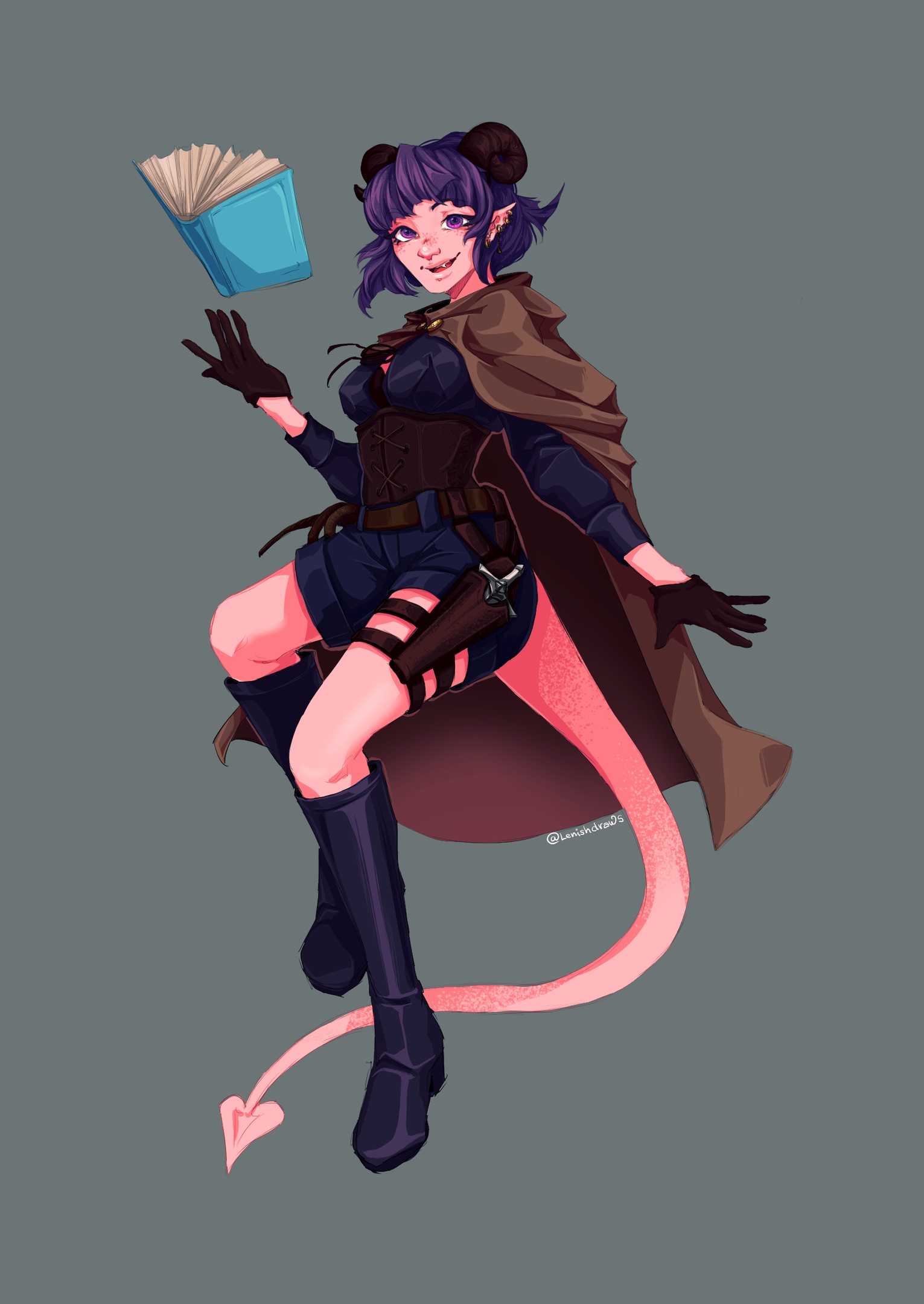 [Art][OC] Lavender, the rogue tiefling! | Scrolller